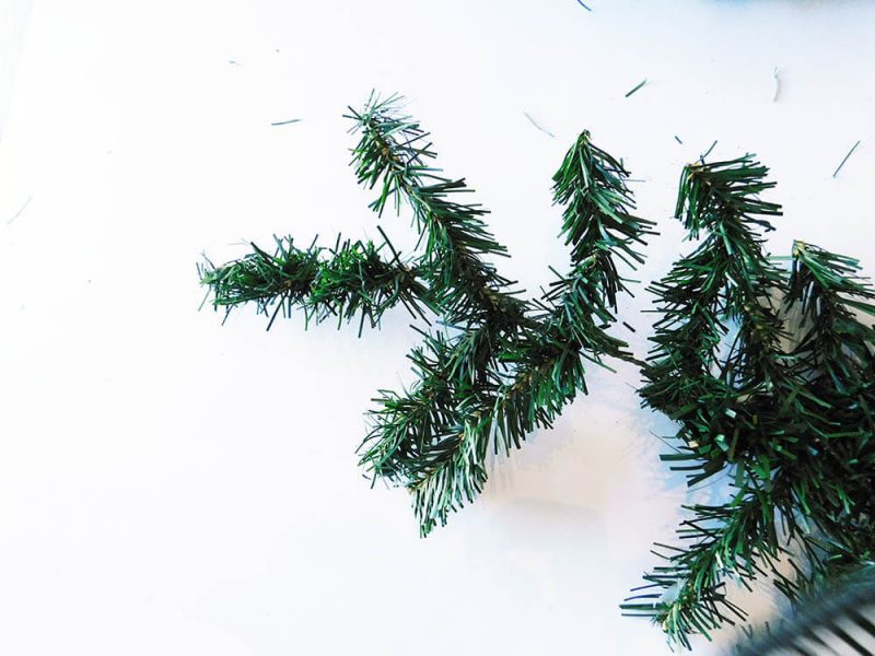 How to Make a Mini Christmas tree from garland | My Design Rules